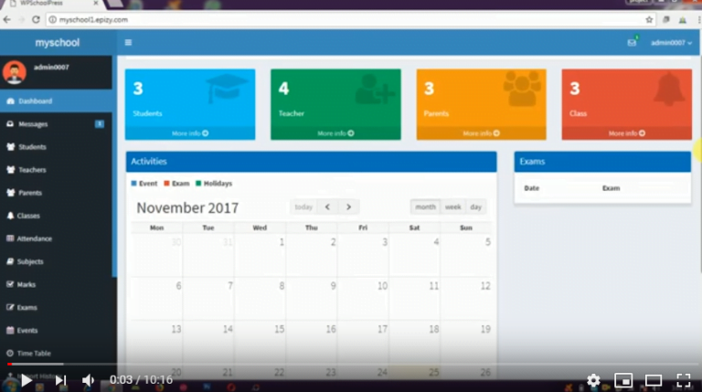 School Management System In Php Mysql Projectworlds
